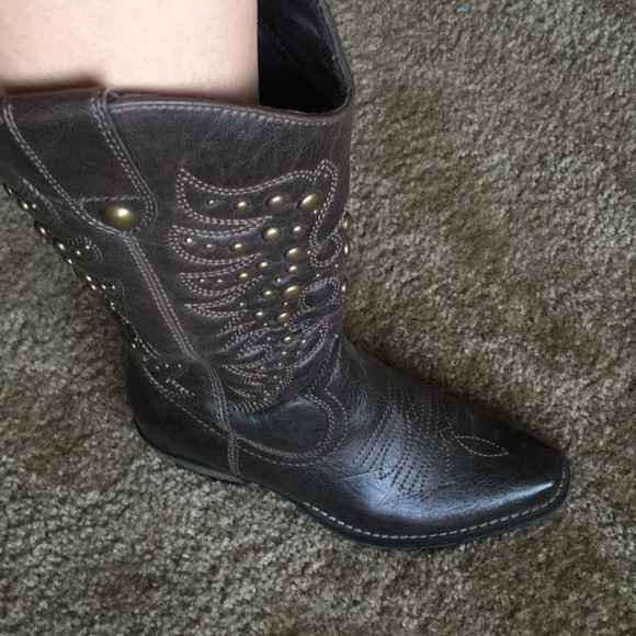 Limelight | Shoes | Dark Chocolate Limelight Cowgirl Boots | Poshmark